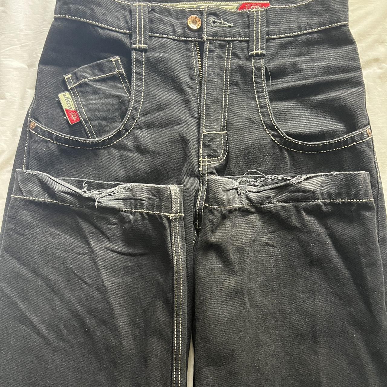 Black low down Jnco jeans real jnco some... - Depop
