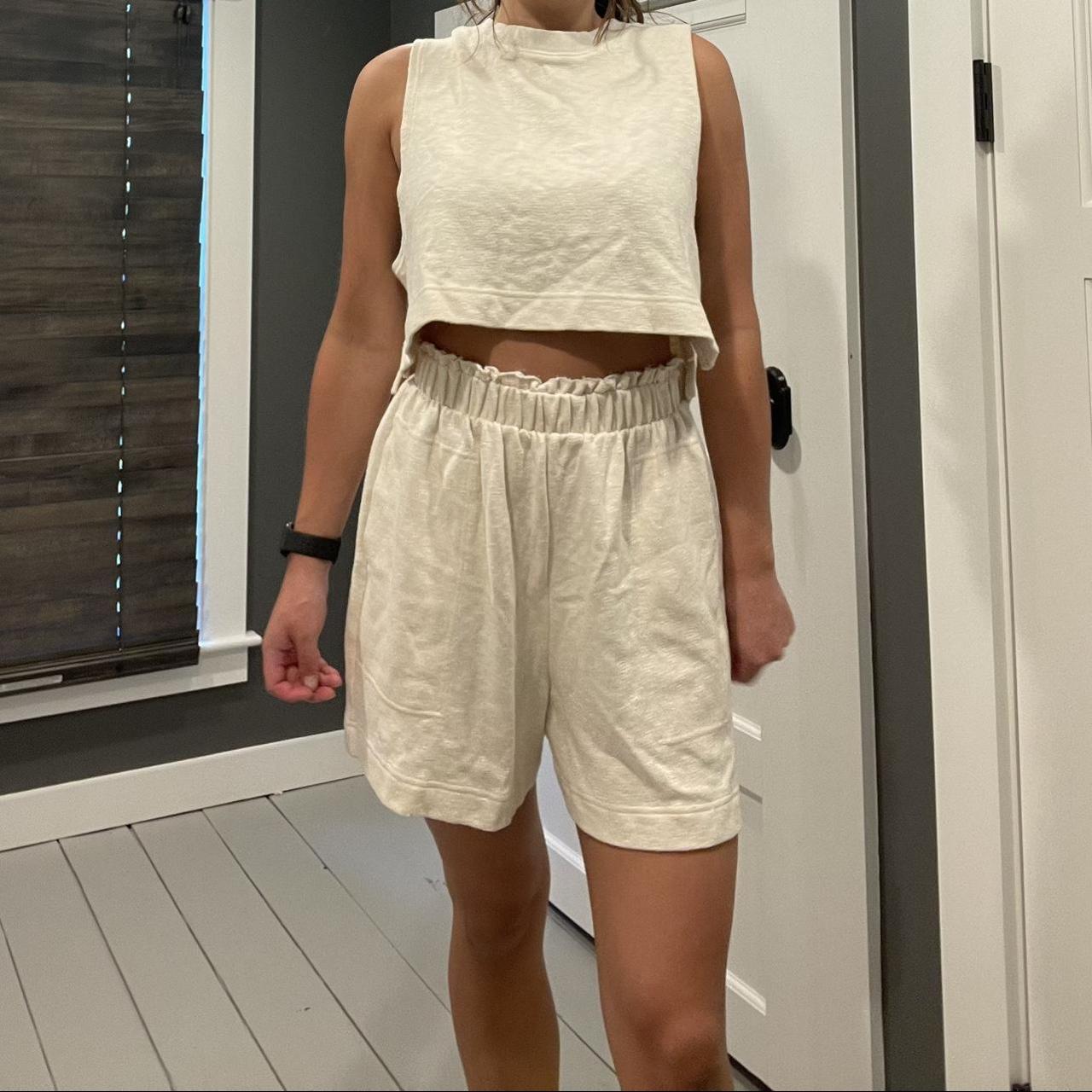 Free People Women's Cream and Tan Cover-ups | Depop