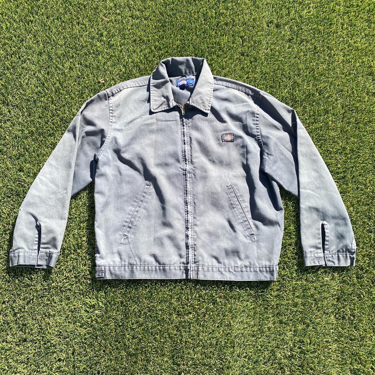 -Dickies Grey Eisenhower Work Jacket -In good... - Depop
