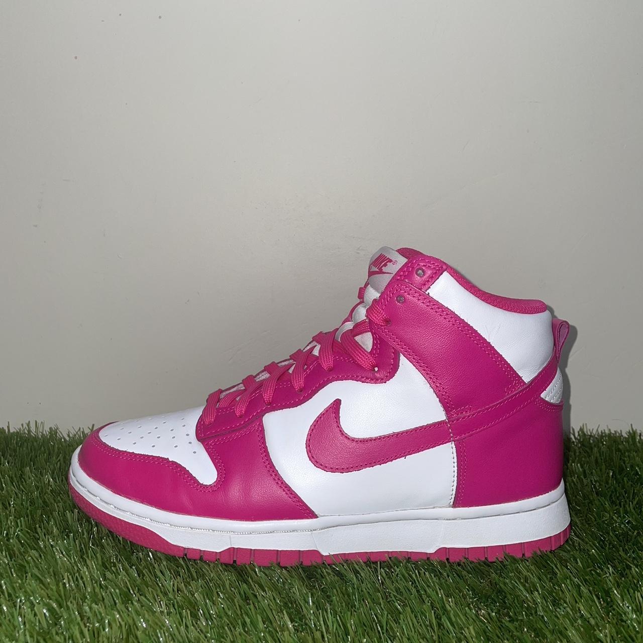 Nike Dunk High “Pink Prime” Uk5.5 Used 8.5/10... - Depop
