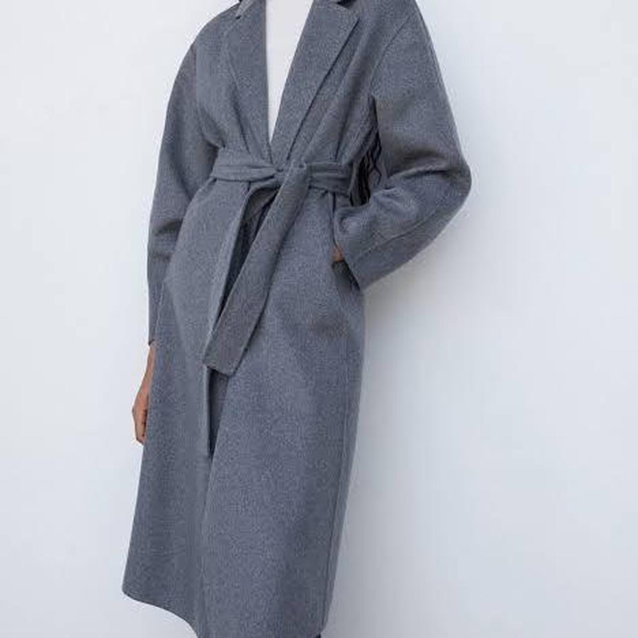 Used but in excellent condition MANGO Grey Wool... - Depop