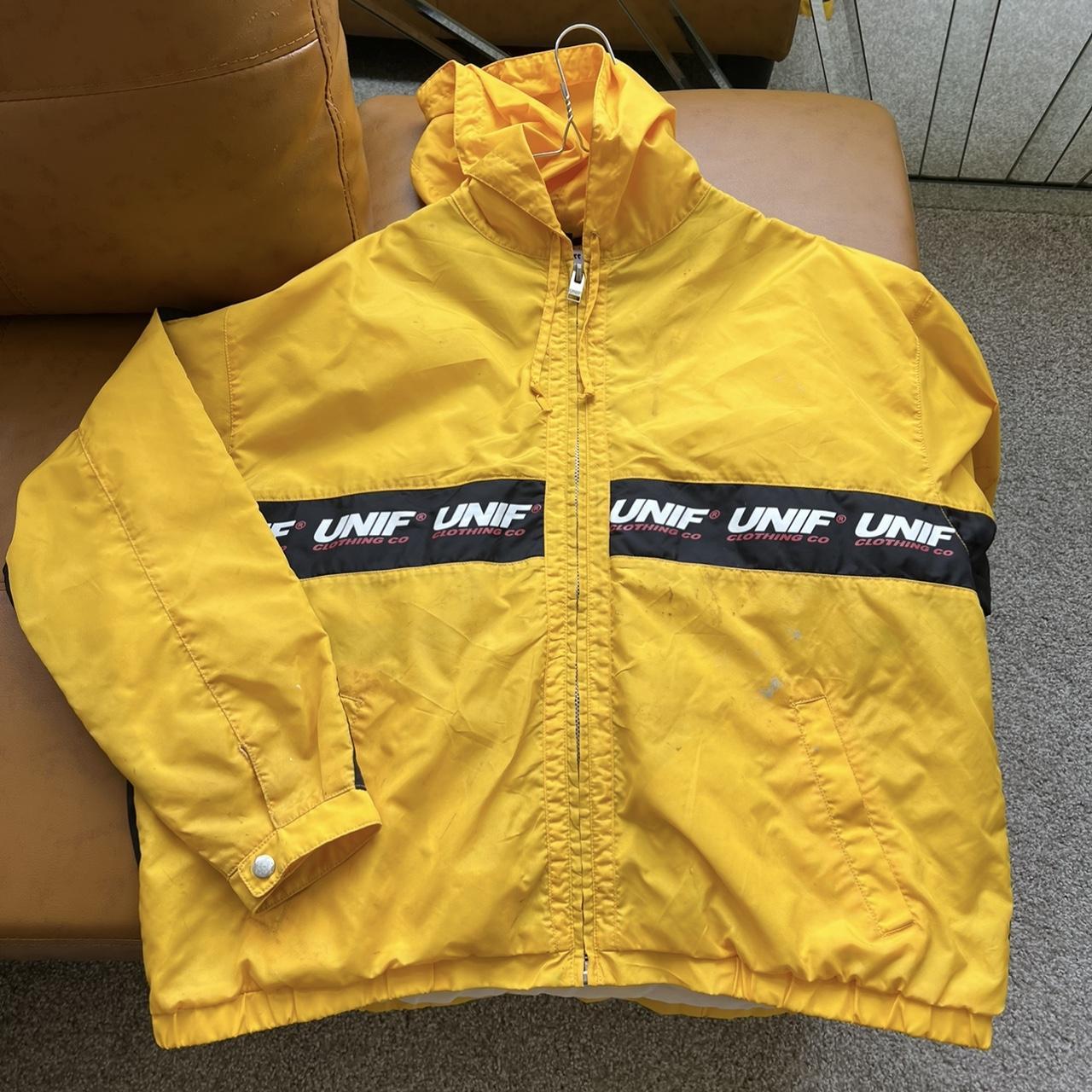 Unif raincoat So insanely durable A little dirty... - Depop