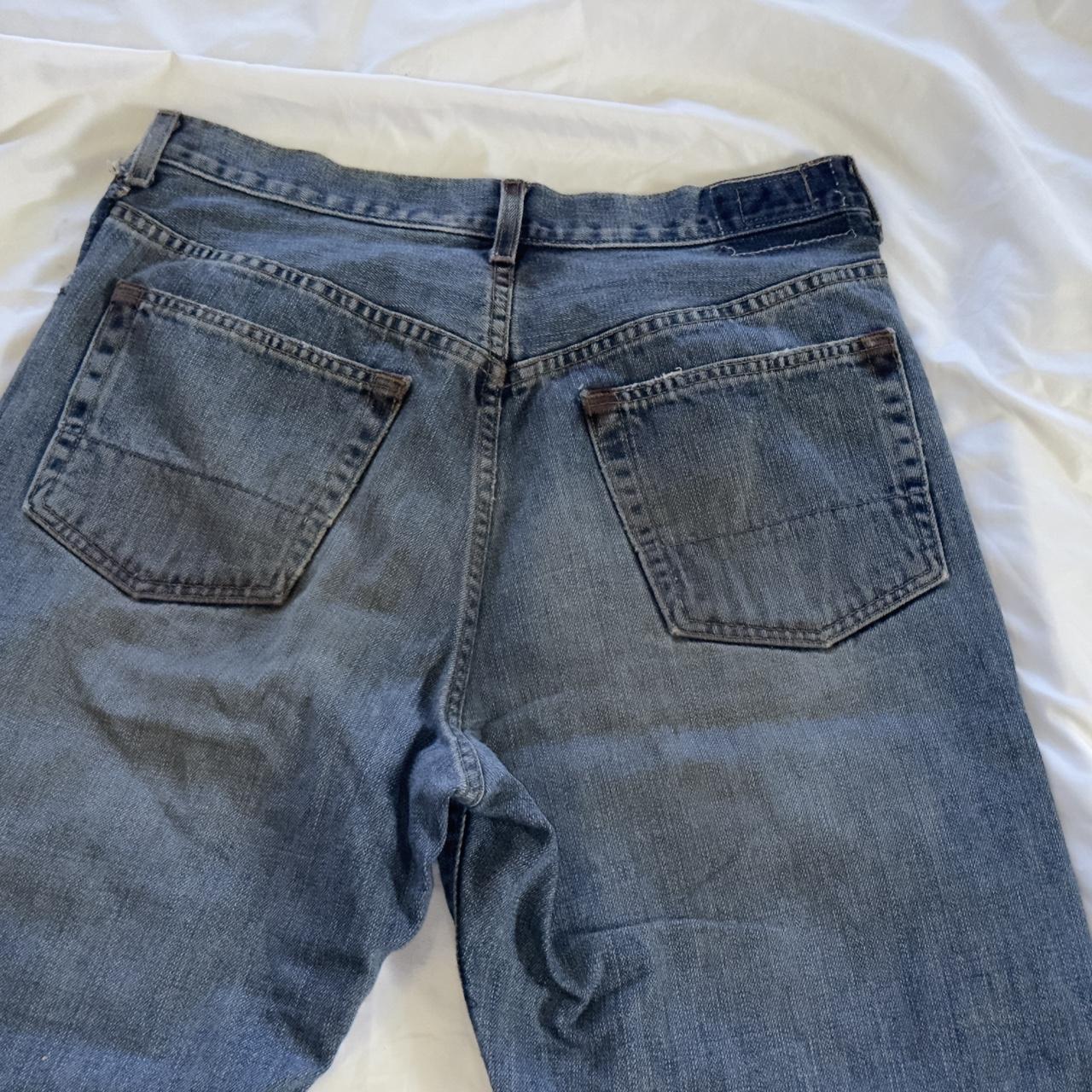 “rusted” poser punk metal jorts black n’ white... - Depop