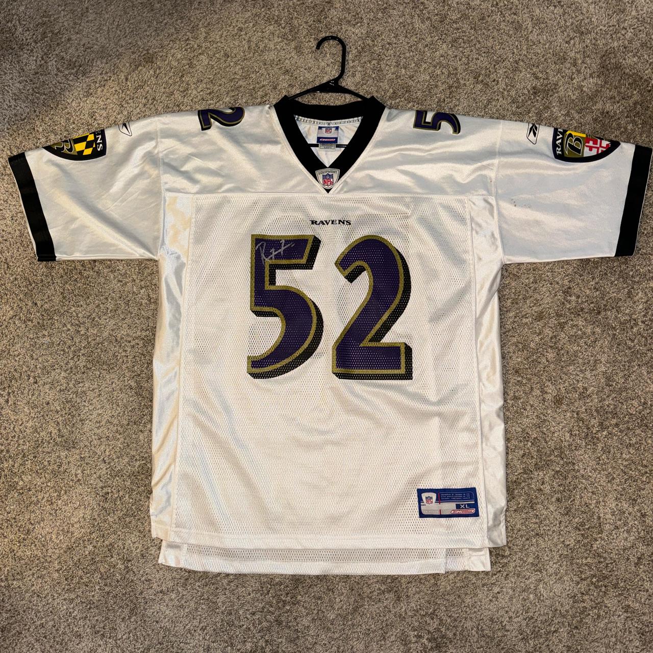 SIGNED: Reebok Baltimore Ravens Ray Lewis jersey -... - Depop