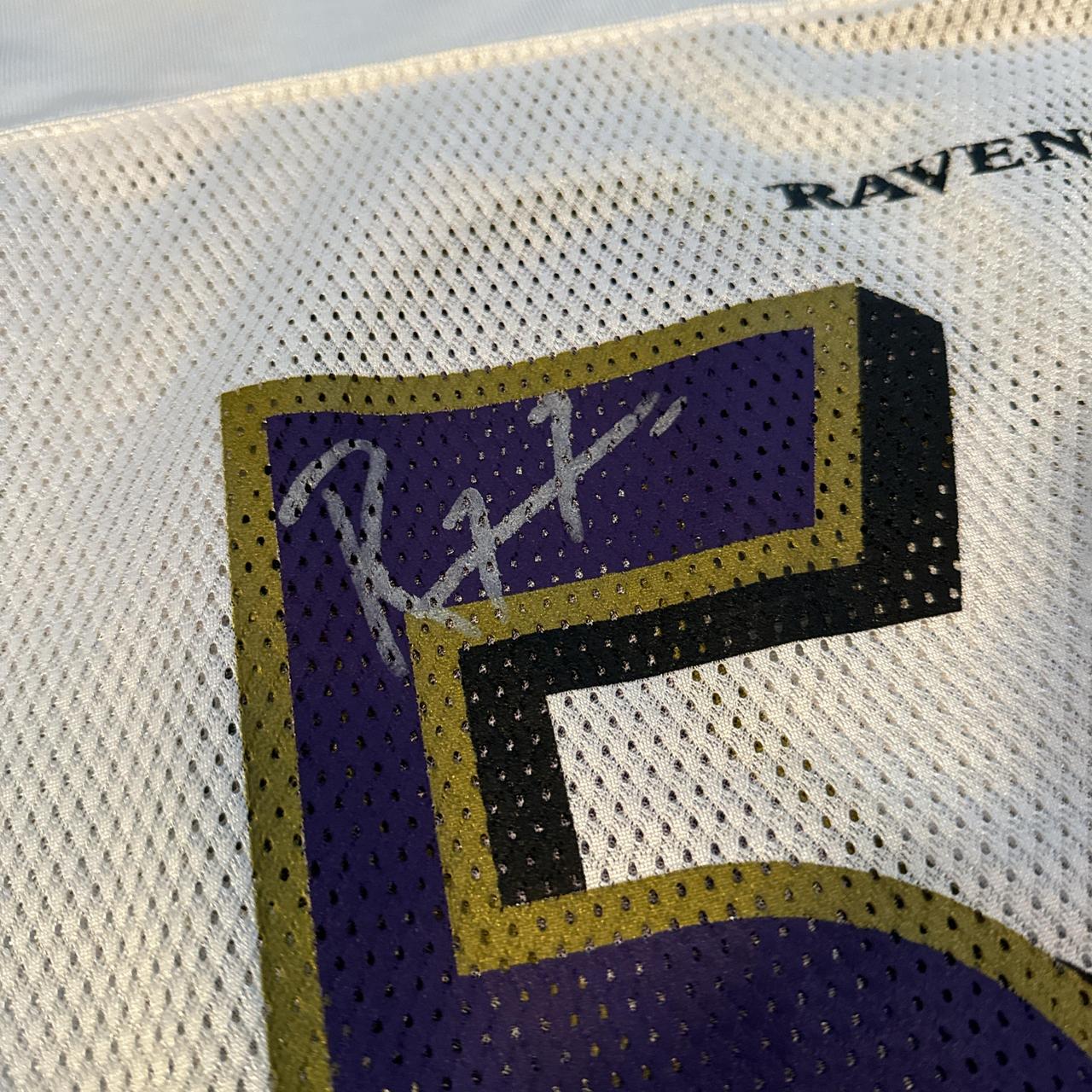 SIGNED: Reebok Baltimore Ravens Ray Lewis jersey -... - Depop