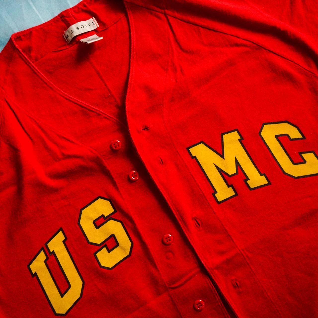 US Marine Corps #USMC baseball jersey in red and... - Depop