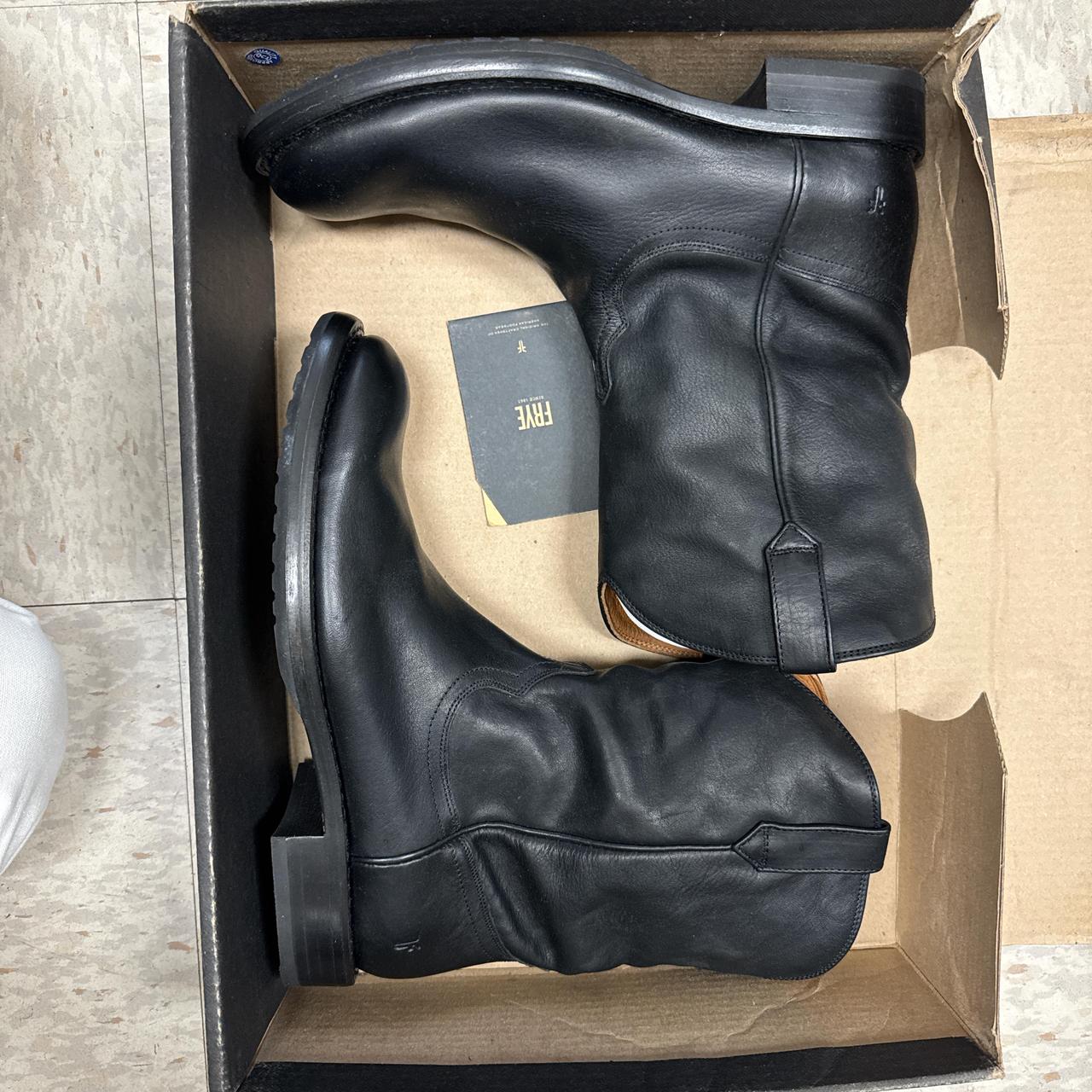 Black Frye Duke Roper Boots Brand new, never worn... | Depop