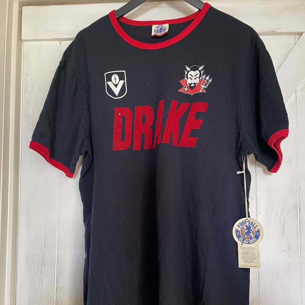 Melbourne demons retro classic tshirt Never worn... - Depop