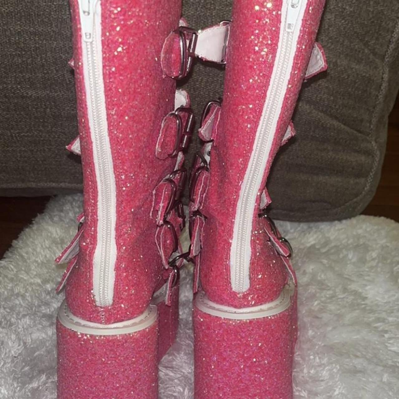 Lovesick trinity rave boots with a 3” platform and a... - Depop