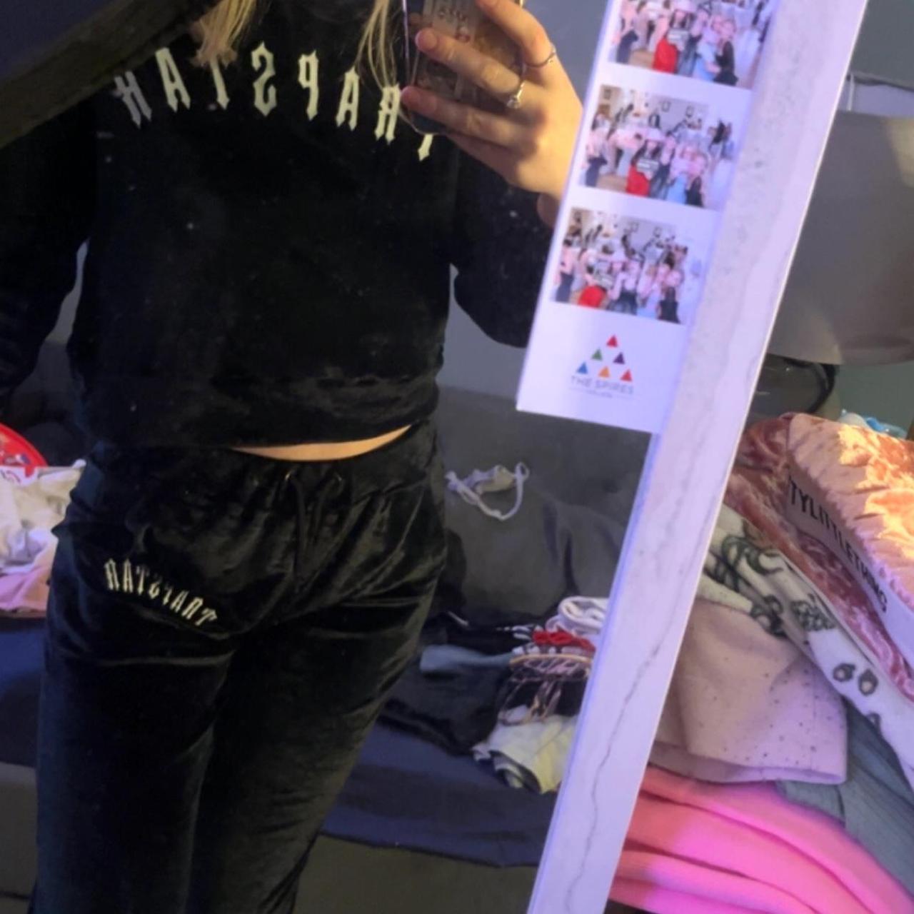 Trapstar velvet women’s tracksuit size 8 - Depop