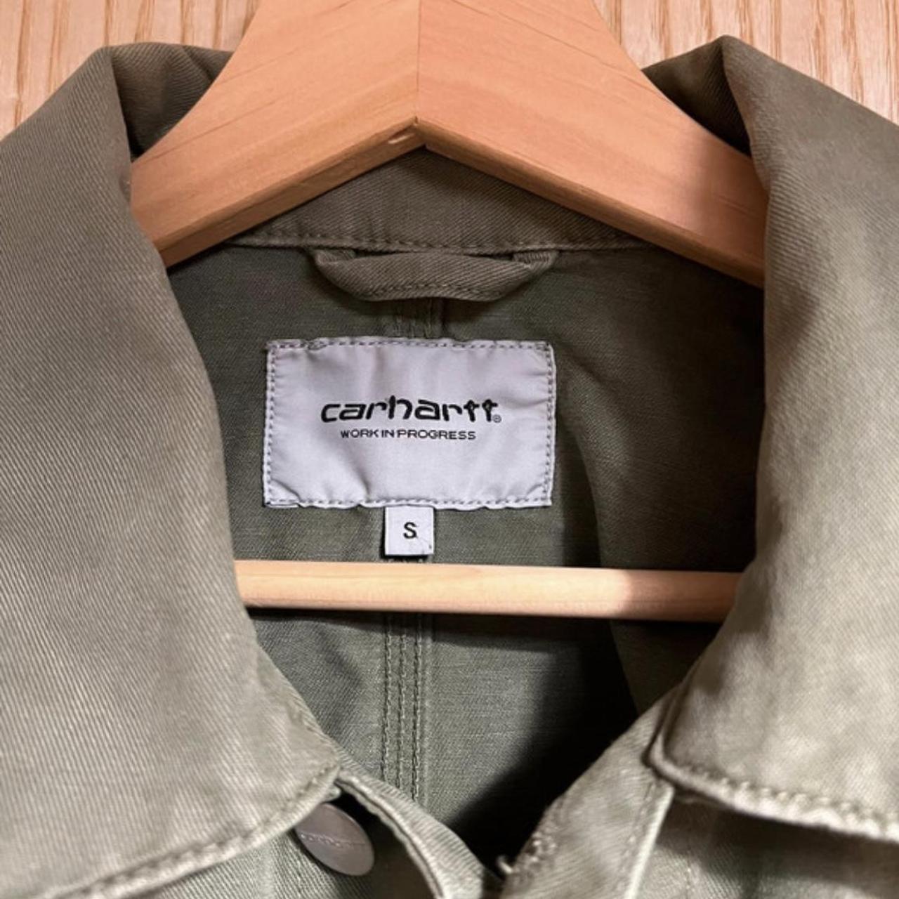 Carhartt Men's Khaki and Green Jacket | Depop