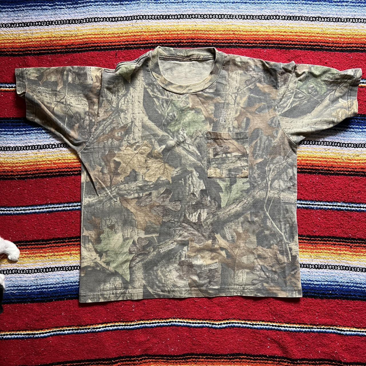 vintage camo pocket shirt. boy with - fits XL / 2XL... - Depop