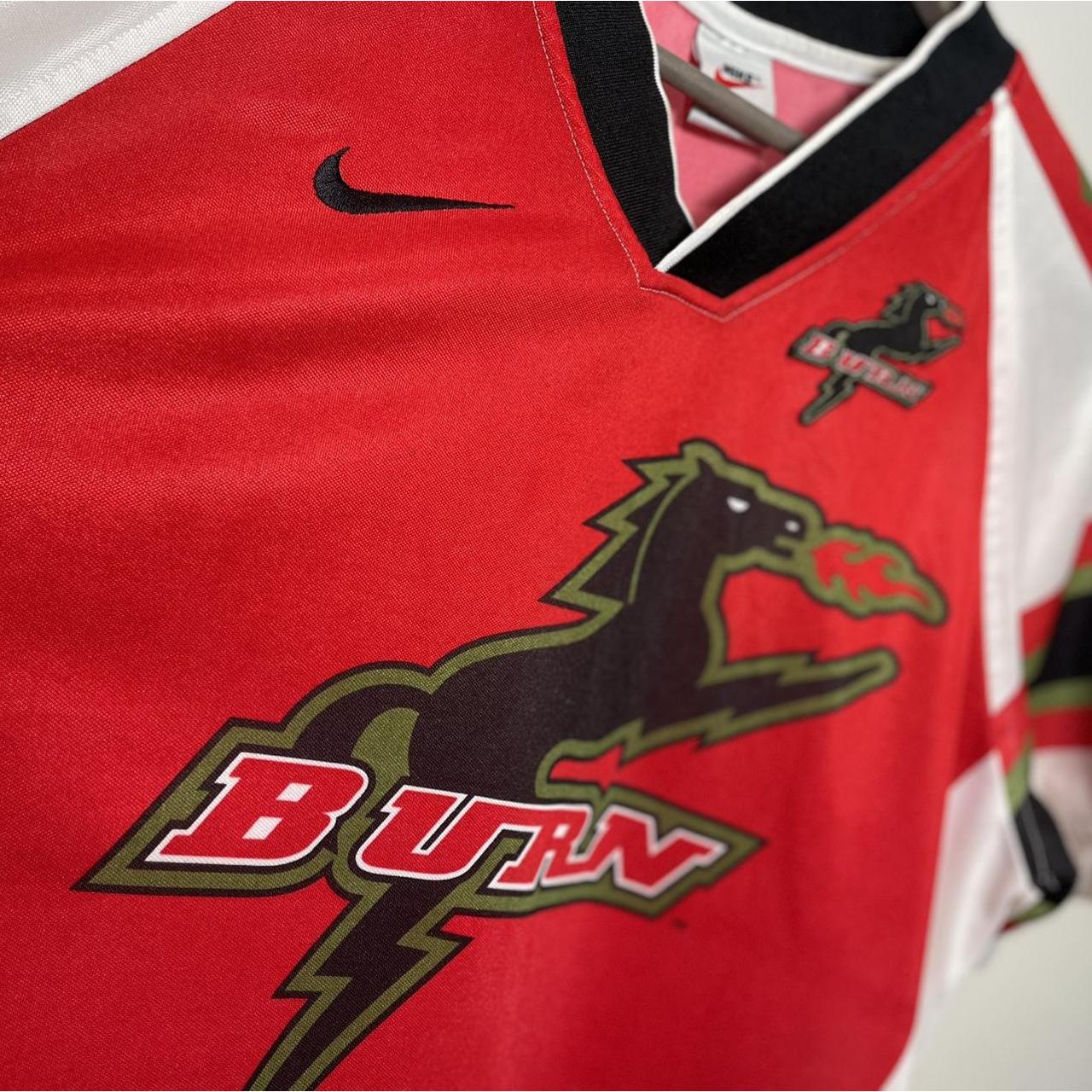 Vintage Nike Dallas Burn MLS inaugural season Great... - Depop