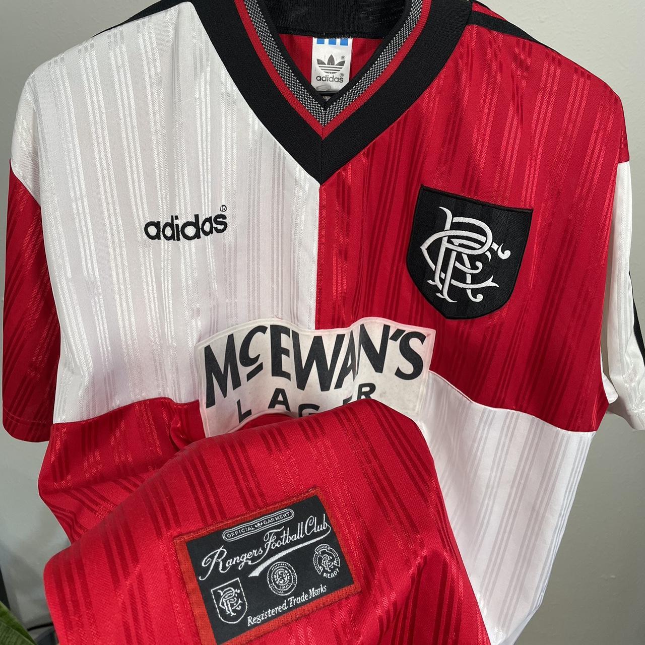Rangers F.C. 95 Vtg Adidas Classic McEwans Lager... - Depop