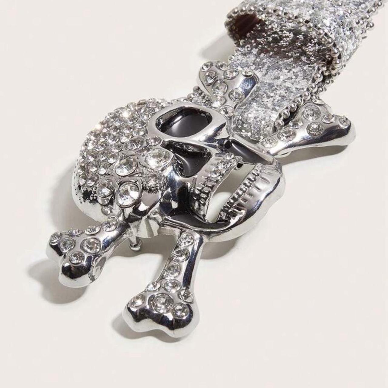 BB Simon Like Studded Skull Belt Size ~ Large (fits... - Depop