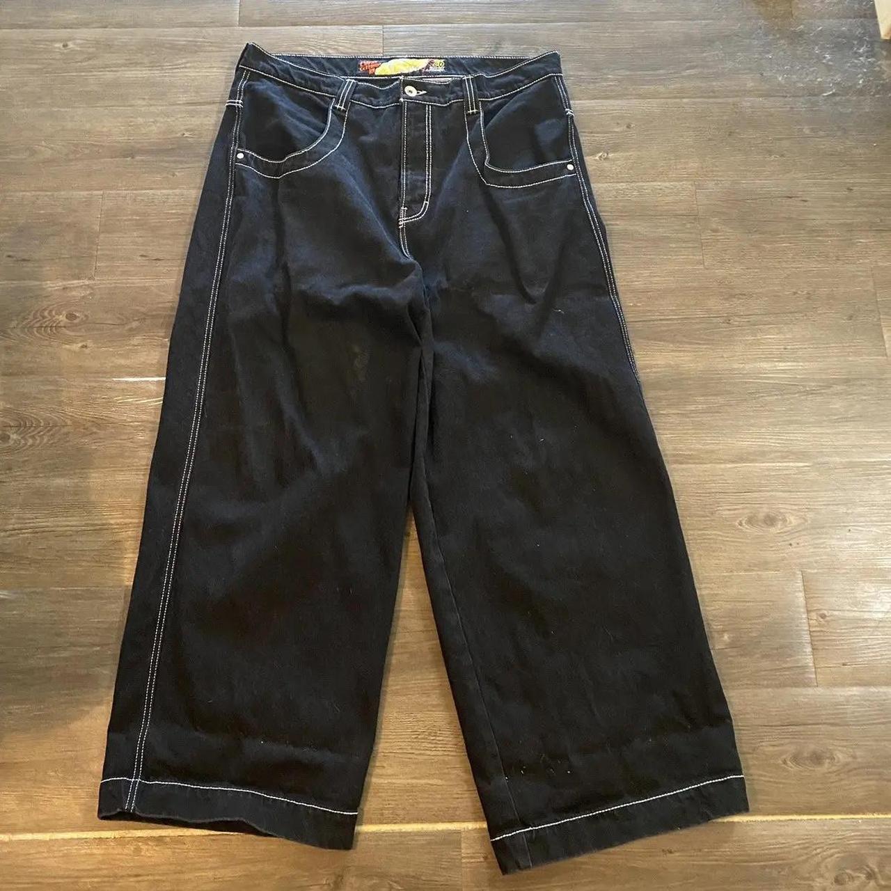 BAGGY BLACK JNCOS TWIN CANNONS 40x30 #jnco... - Depop