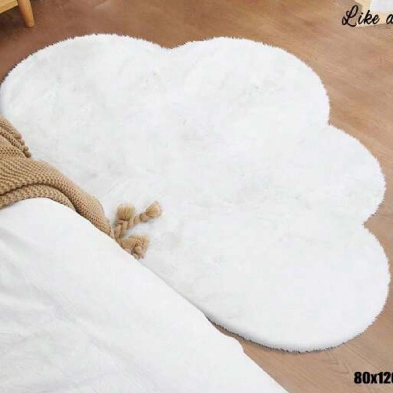 Soft white fluffy cloud rug #bedroomdecor #cloud... | Depop