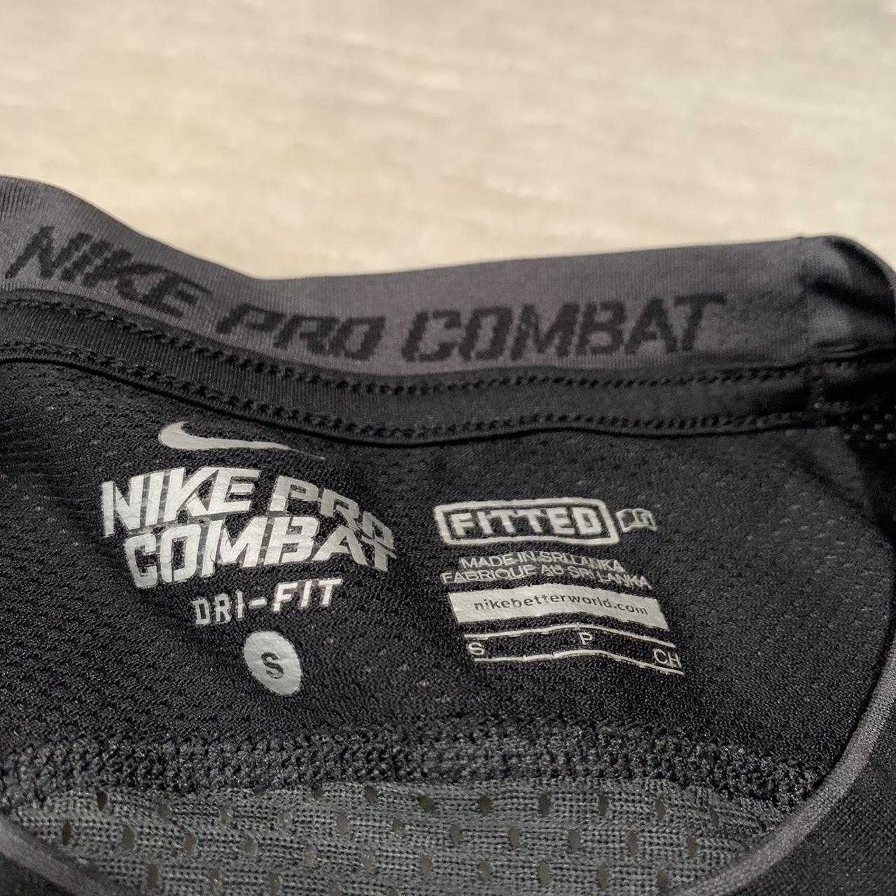 Nike Pro Combat Dri Fit Black Long Sleeve Mens Small... - Depop