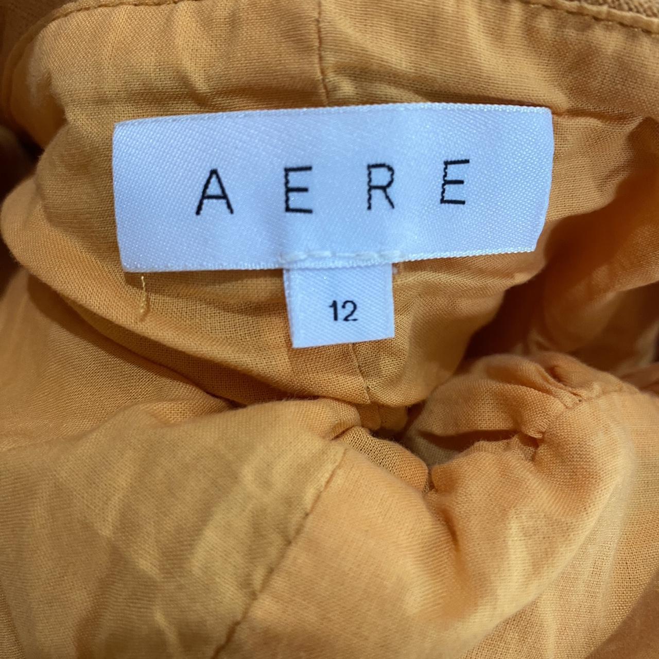 Aere tan mini dress linen gorgeous back detail &... | Depop