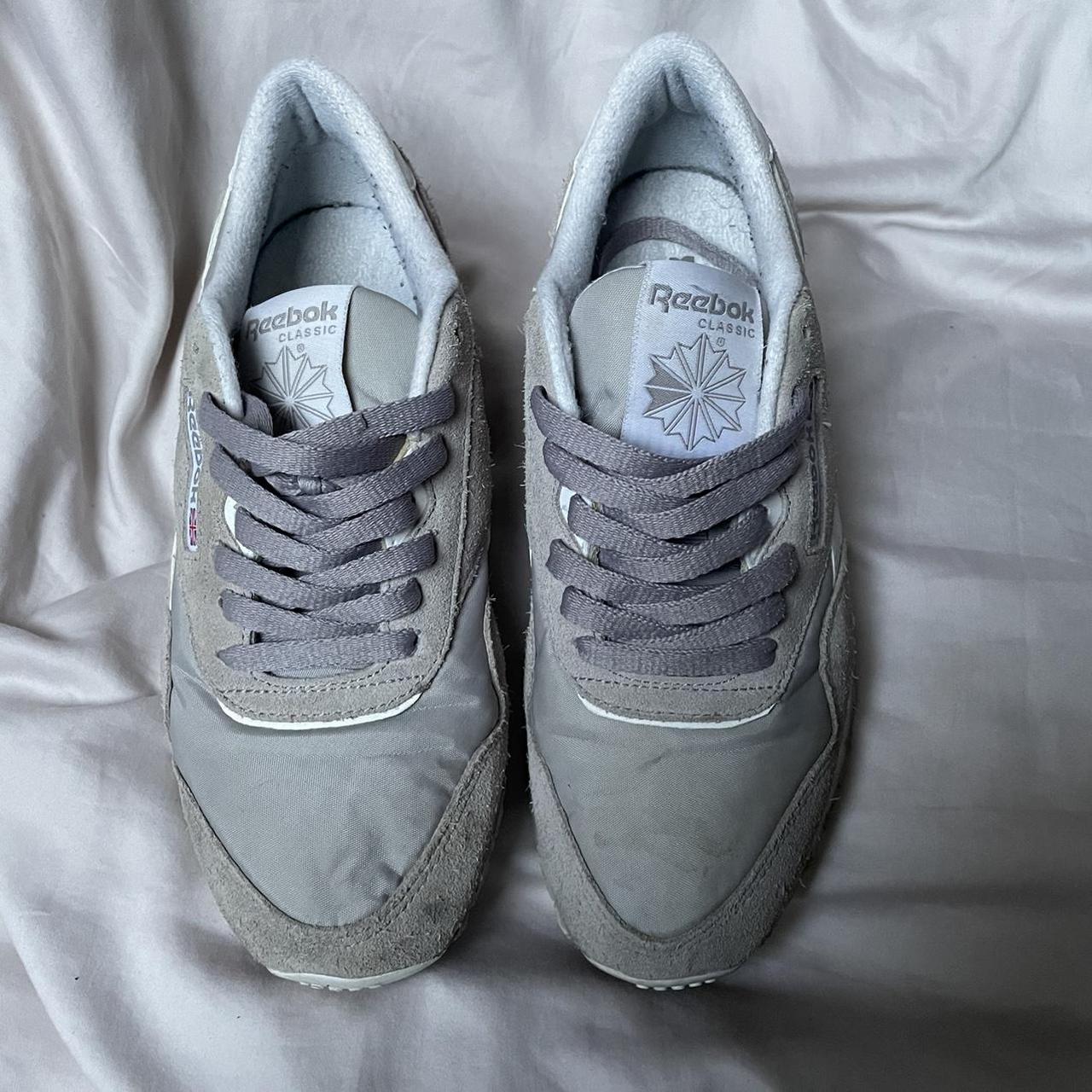 Vintage Reebok classics. 2000s trainers in a soft... - Depop