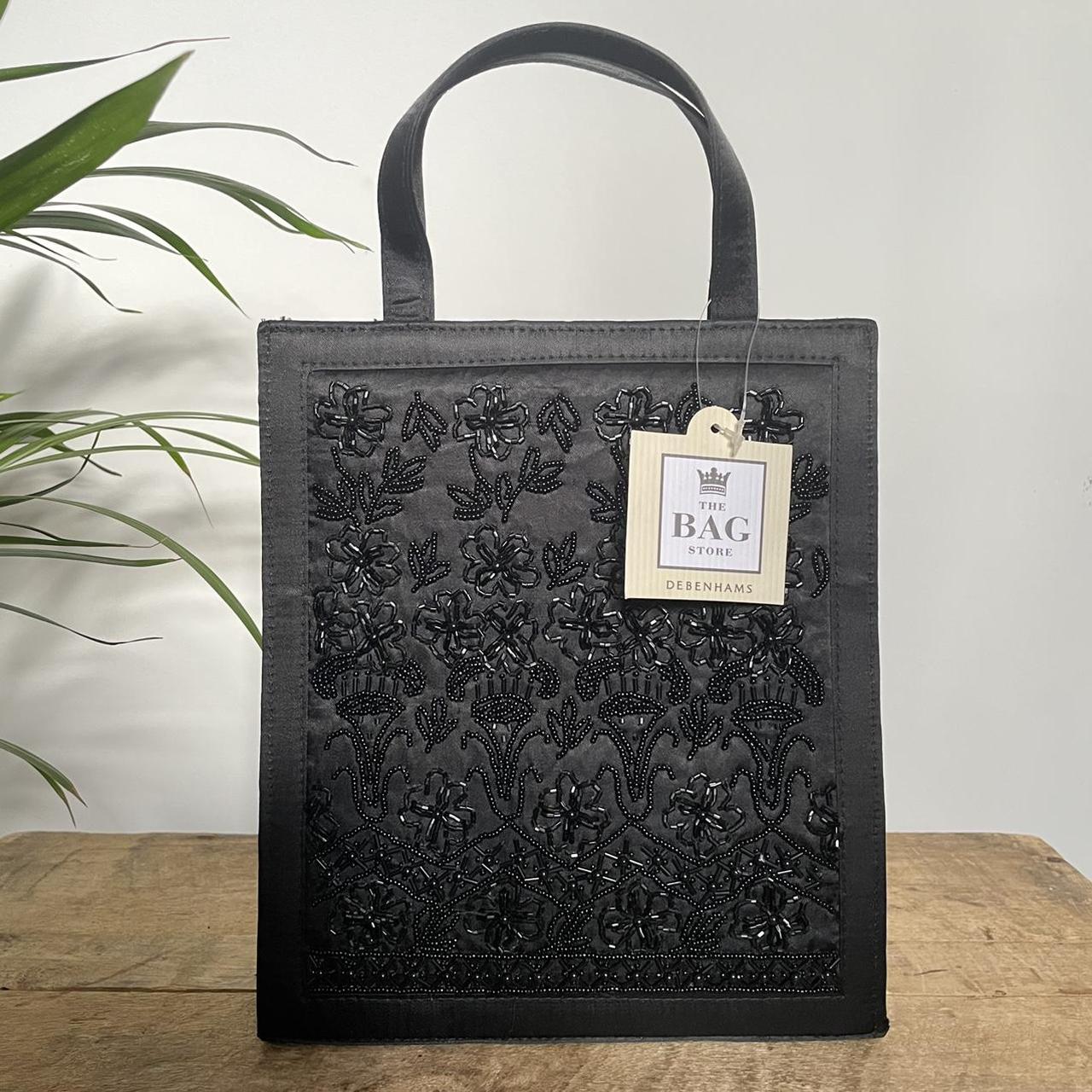 Late 90s vintage early 2000s black bag. This beaded... - Depop
