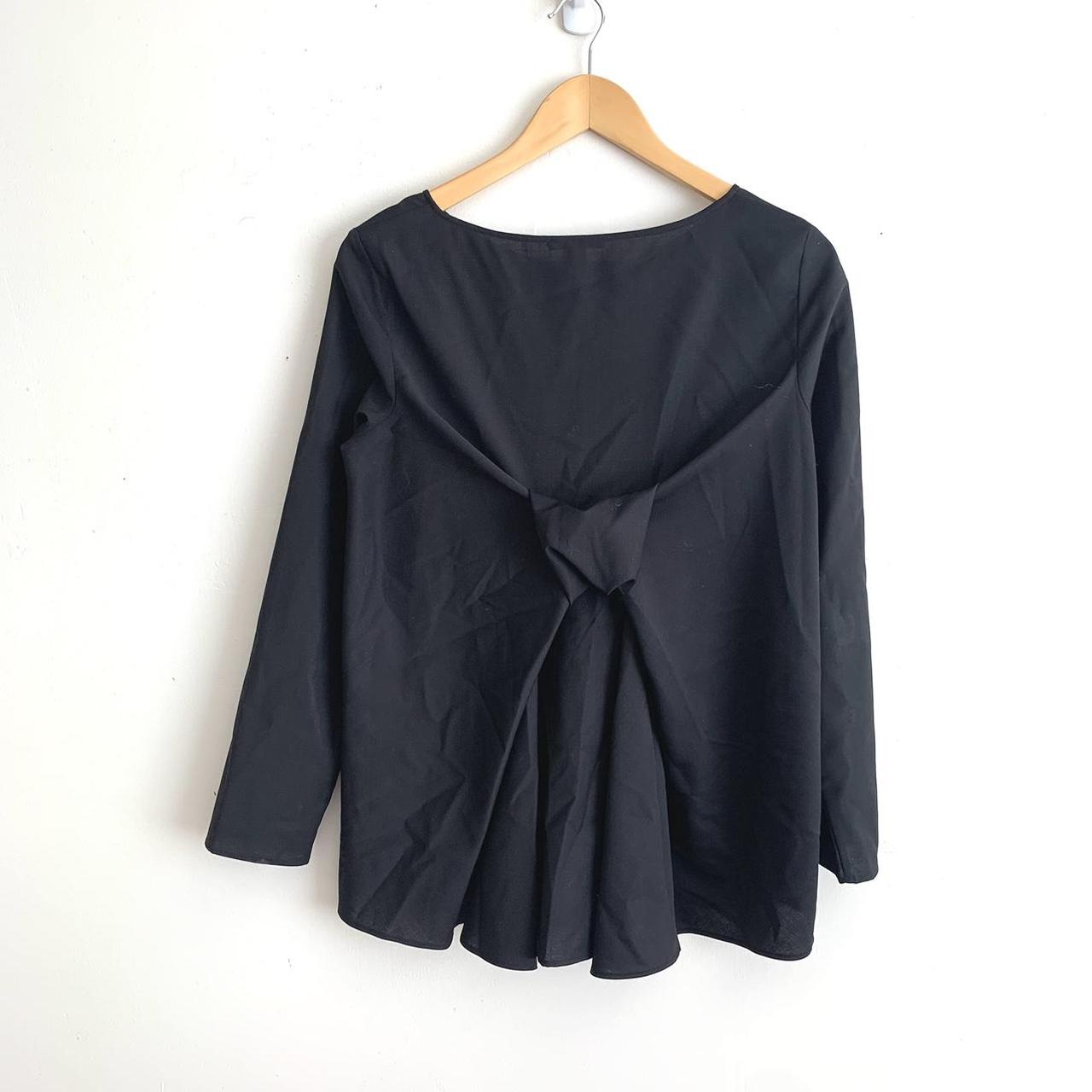 COS Women's Black Blouse | Depop