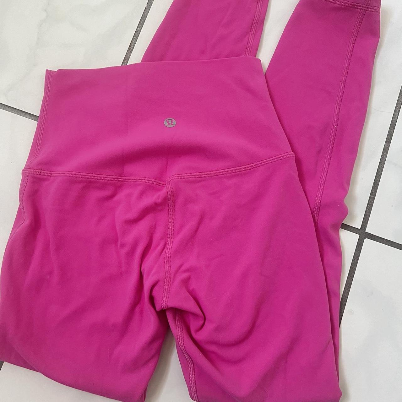 Hot pink Lululemon leggings #leggings •In great... - Depop
