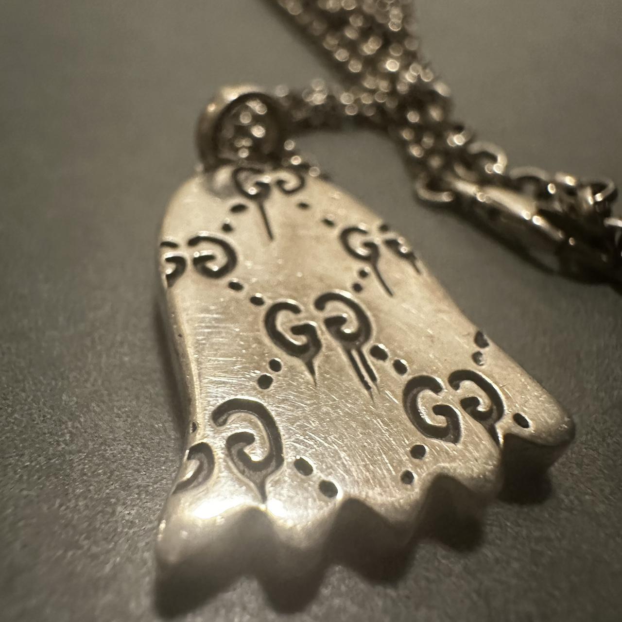 Gucci GG Ghost Series Sterling Silver Pendant... - Depop