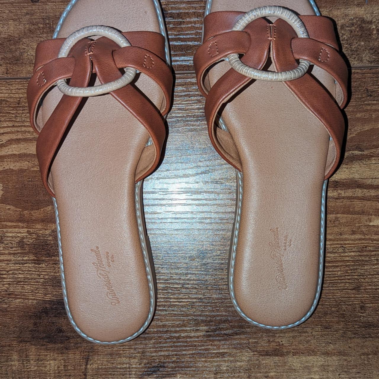 Universal Thread vegan leather slide sandals - size... - Depop
