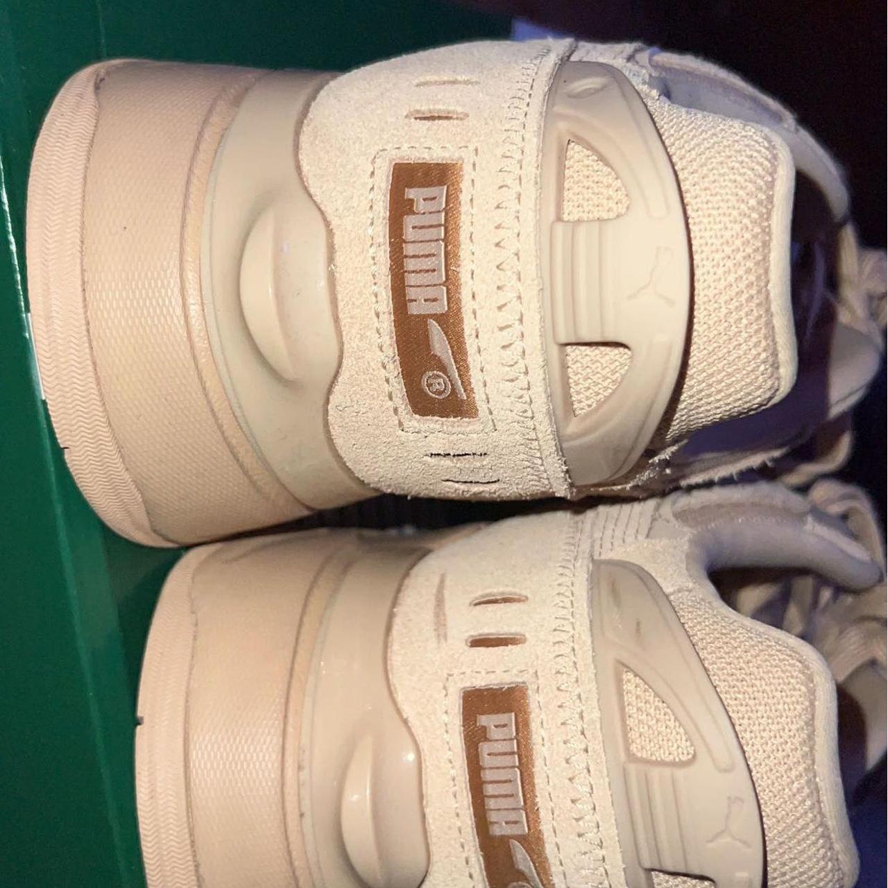 Puma Men's Cream Trainers | Depop