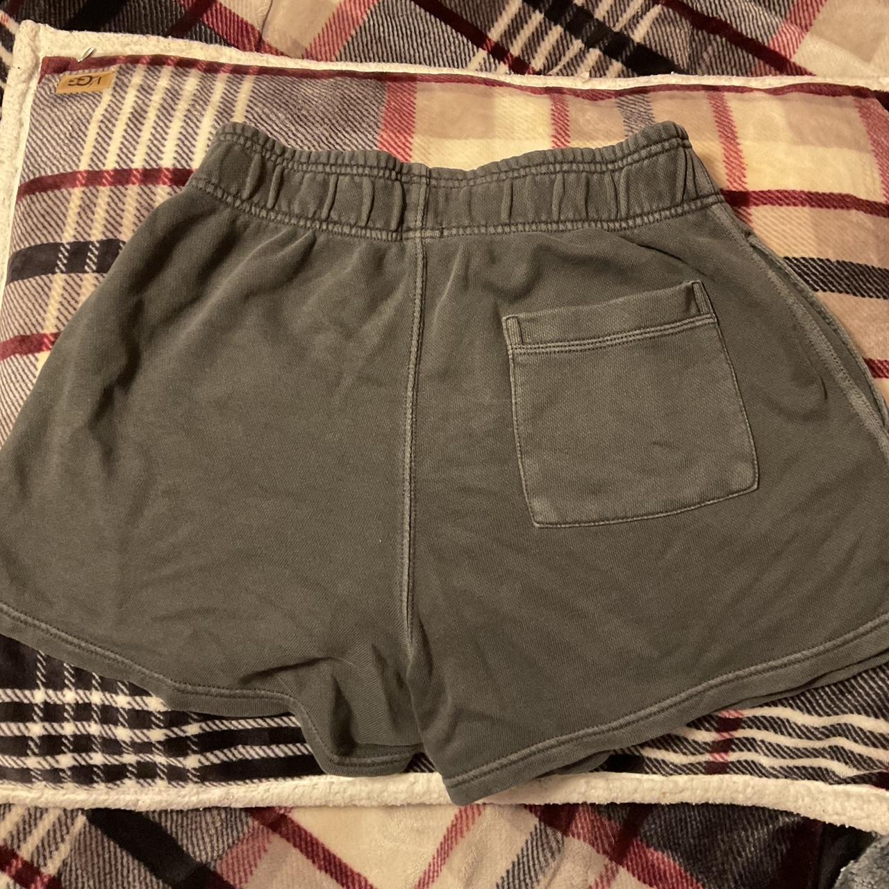 Aerie Grey Shorts Woren Once - Depop