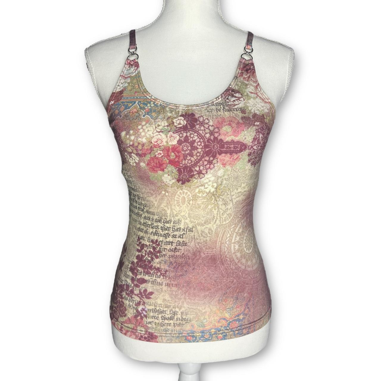 gorgeous #boho tankini multicolored floral pattern... | Depop