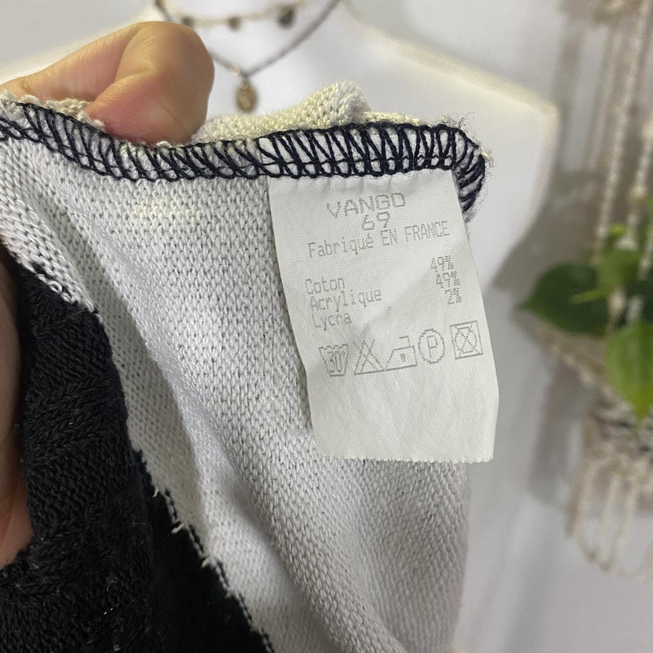 Vintage Vango Asymmetrical Triangle Sweater... - Depop