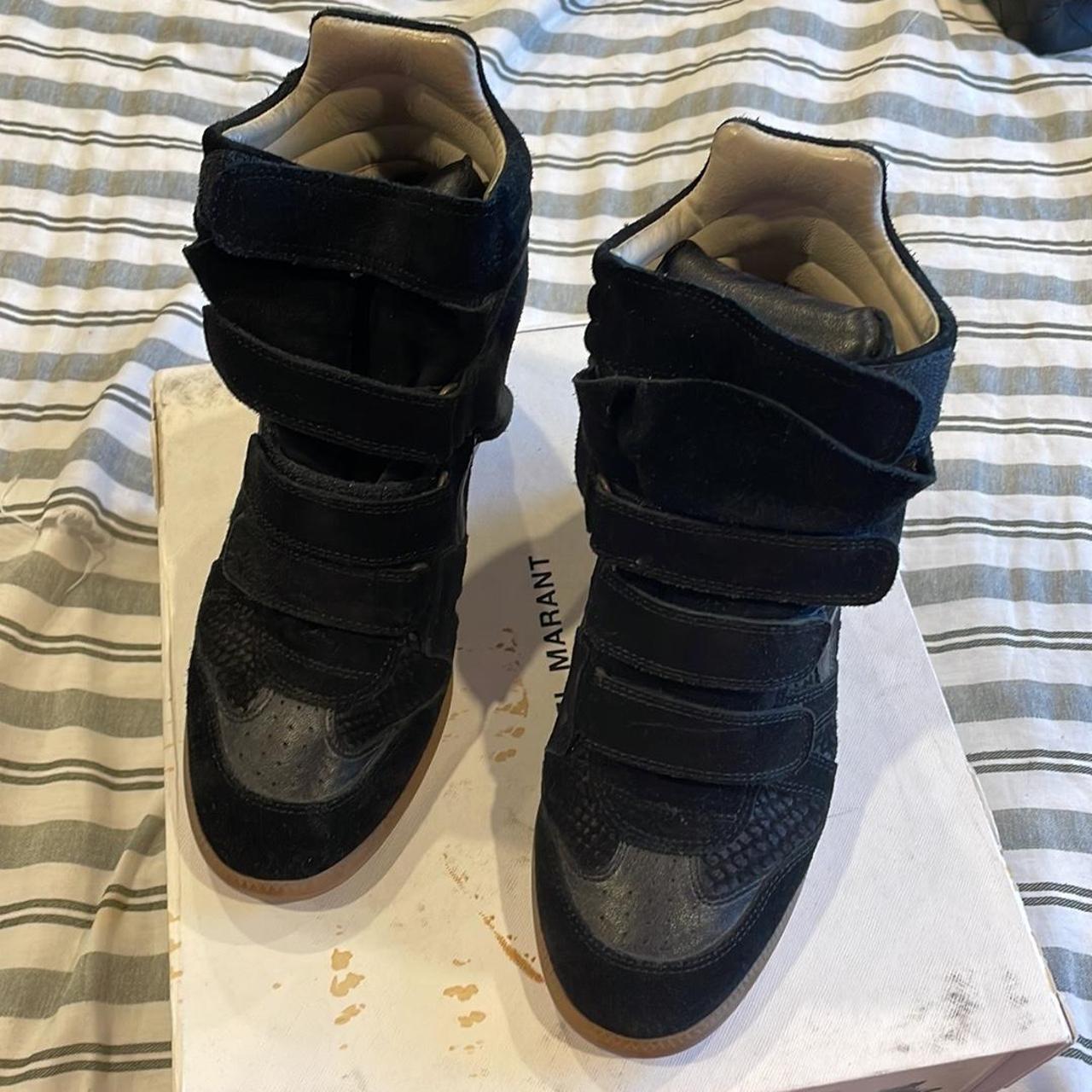 Isabel Marant Women's Black Trainers | Depop