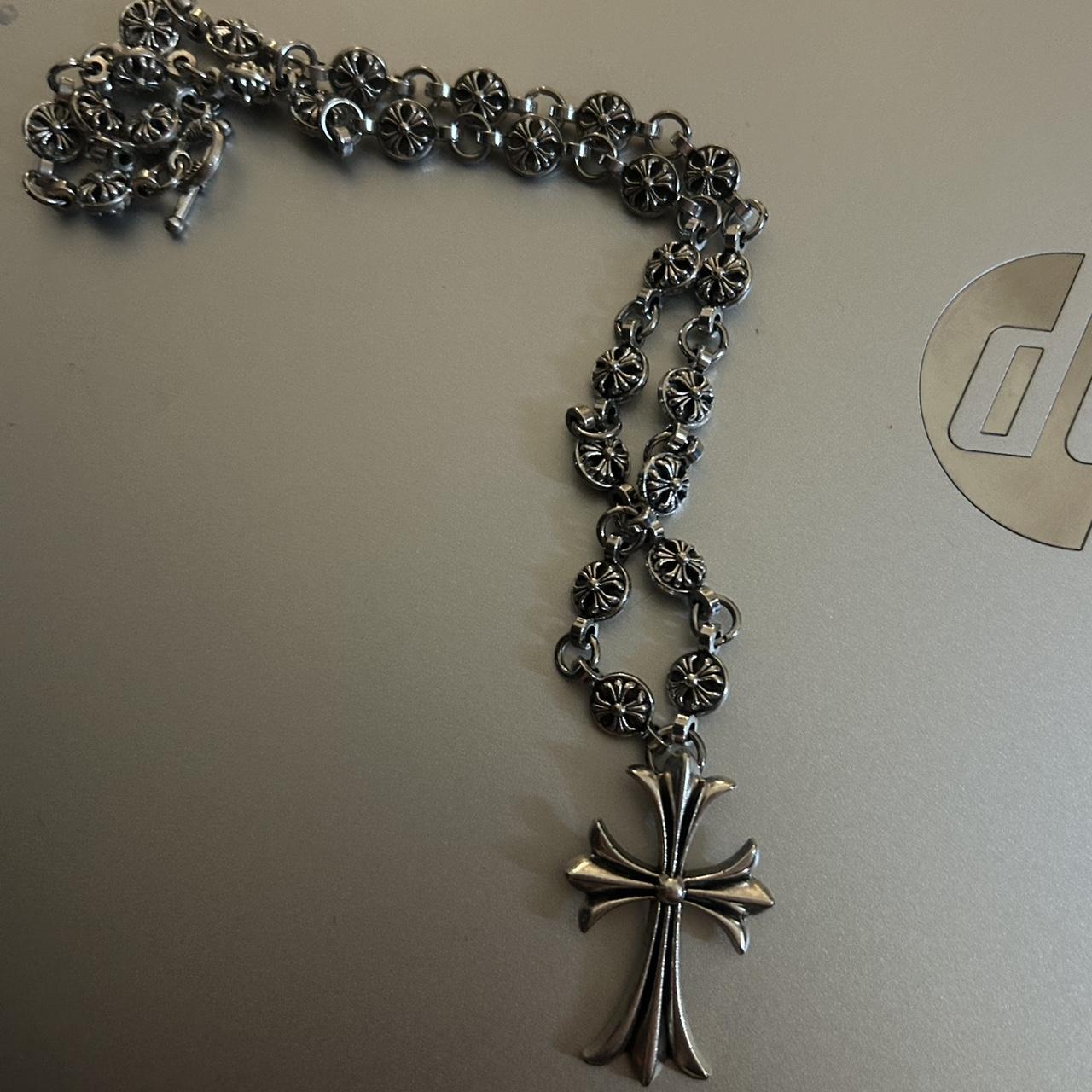 cross necklace chain #gothic #grunge #y2k #opium | Depop