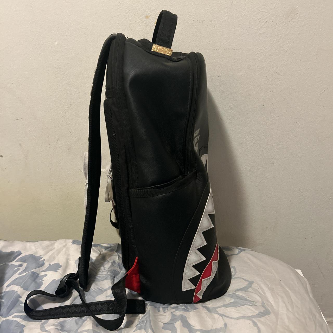All Black Sprayground backpack Used Good Condition - Depop