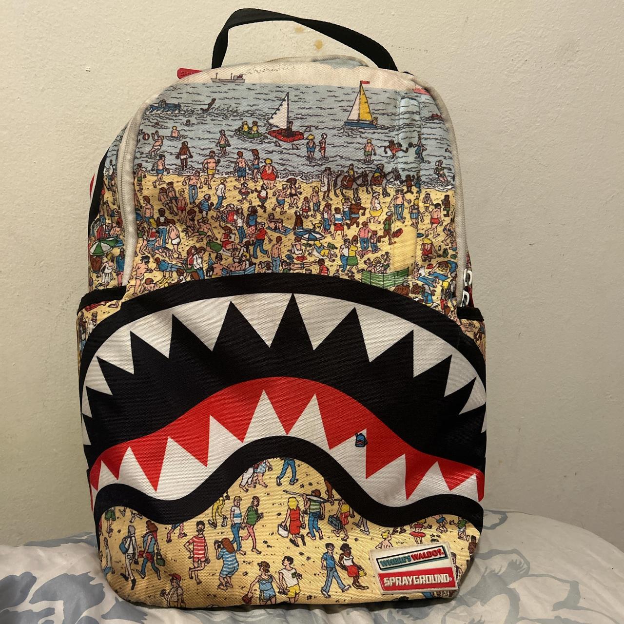 Multi color Sprayground backpack Used - Depop