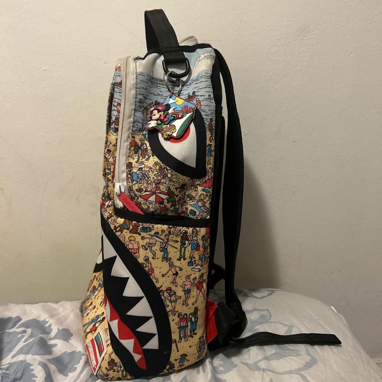 Multi color Sprayground backpack Used - Depop