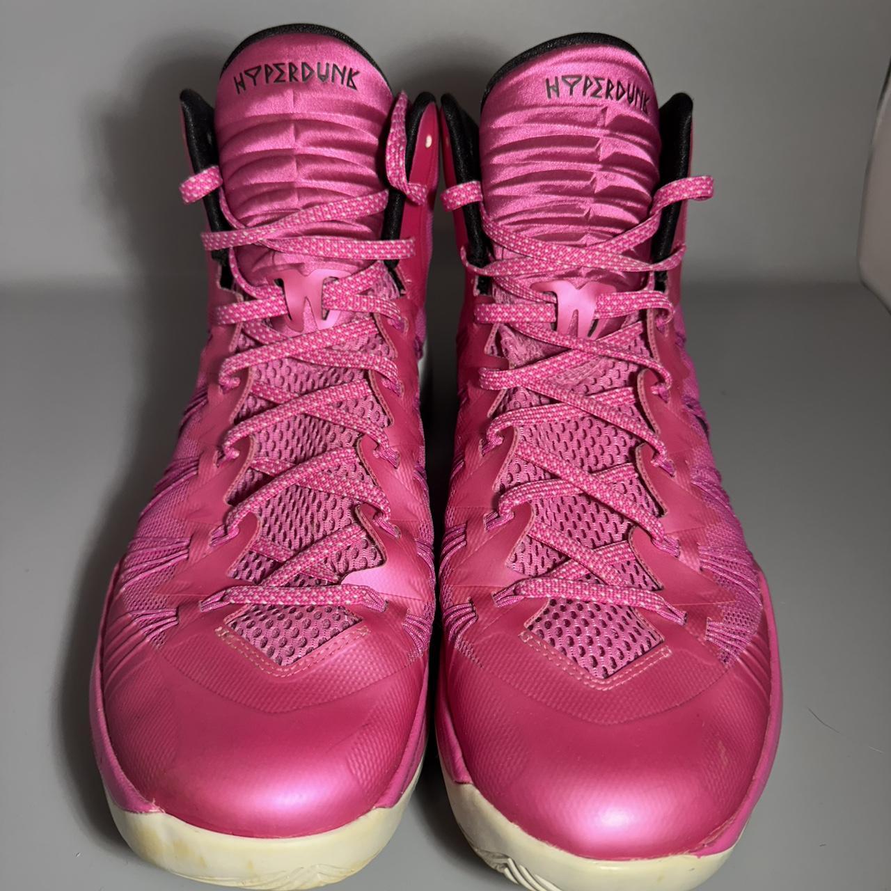 Nike Hyperdunk Think Pink Cancer Mens Basketball... | Depop