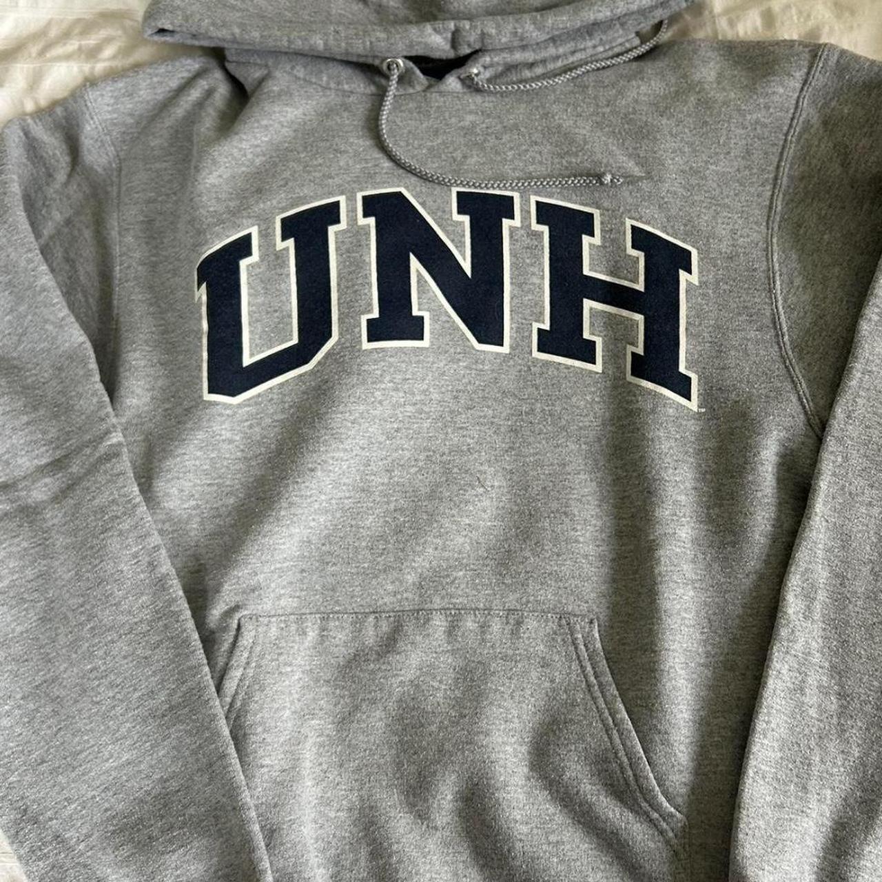 UNH Champion Hoodie size - small barley worn looks new | Depop