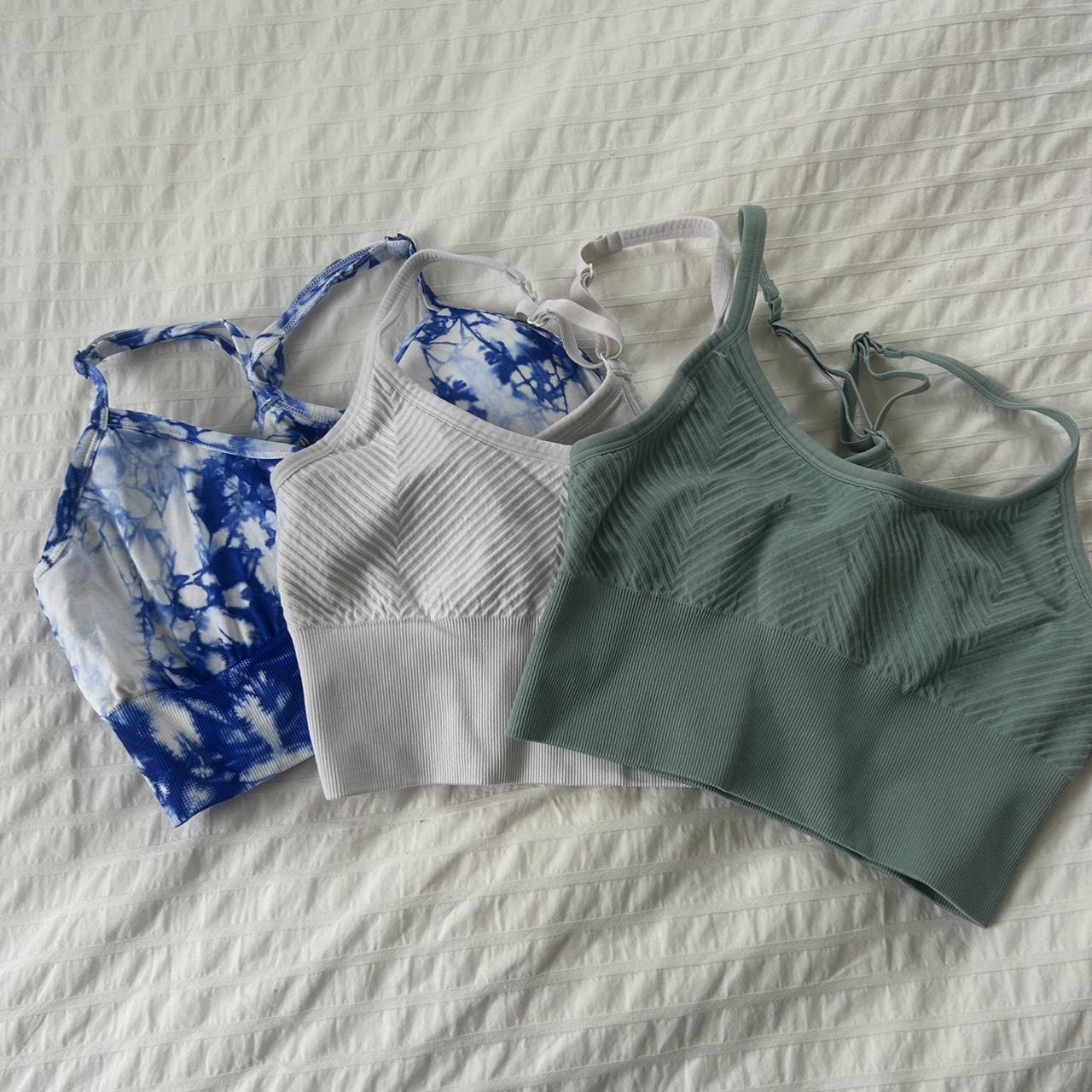 3 Pack Sports Bras size - small never worn | Depop