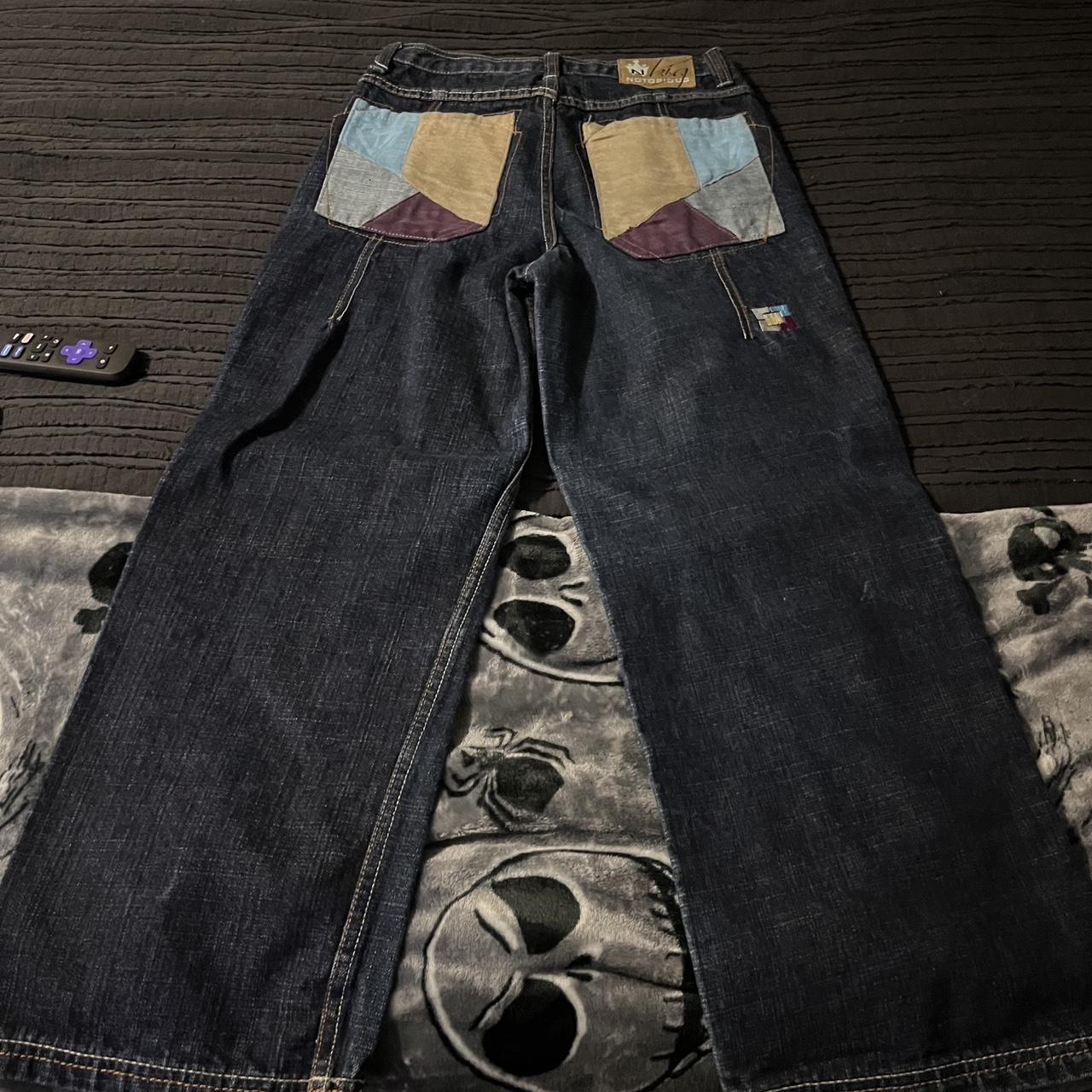Notorious big skater style Jeans with double... - Depop