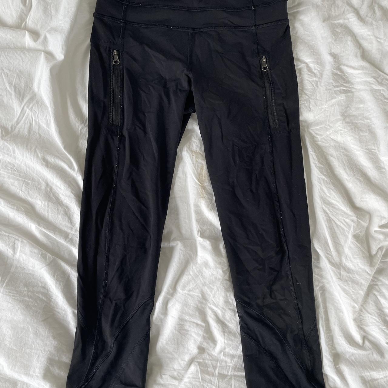 Black Lululemon Leggings Size 4 Well Loved Lulu Depop