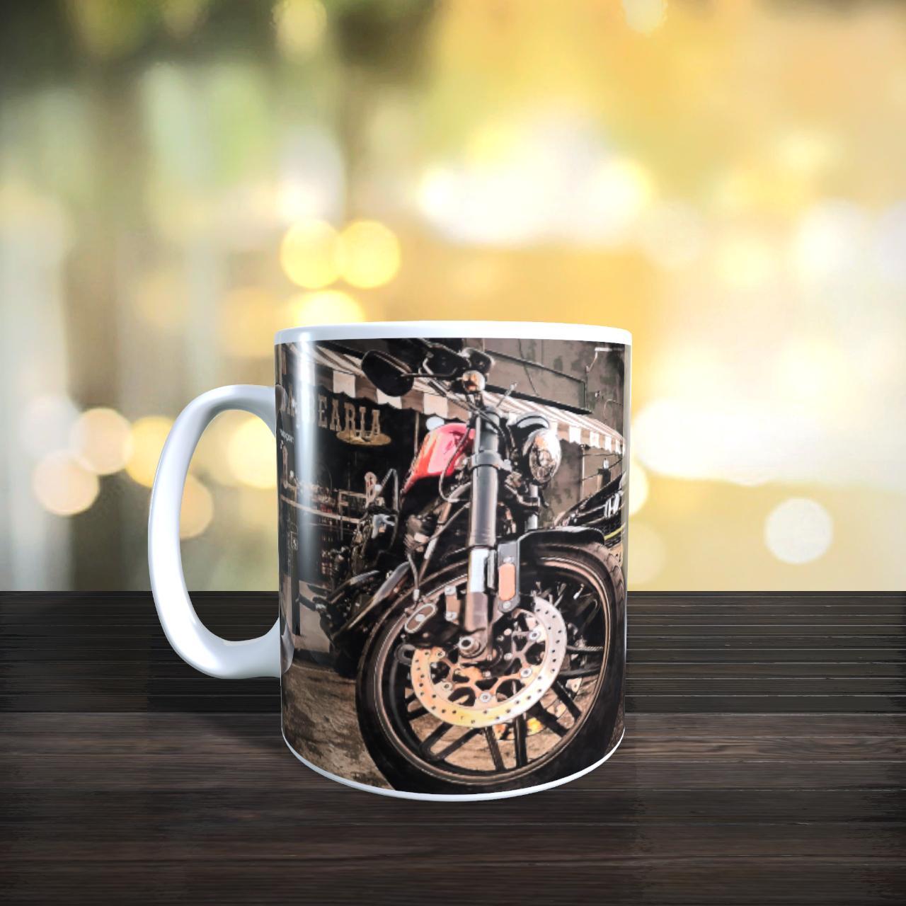 BIKER MUG motorcycle motorbike coffee tea gift... - Depop