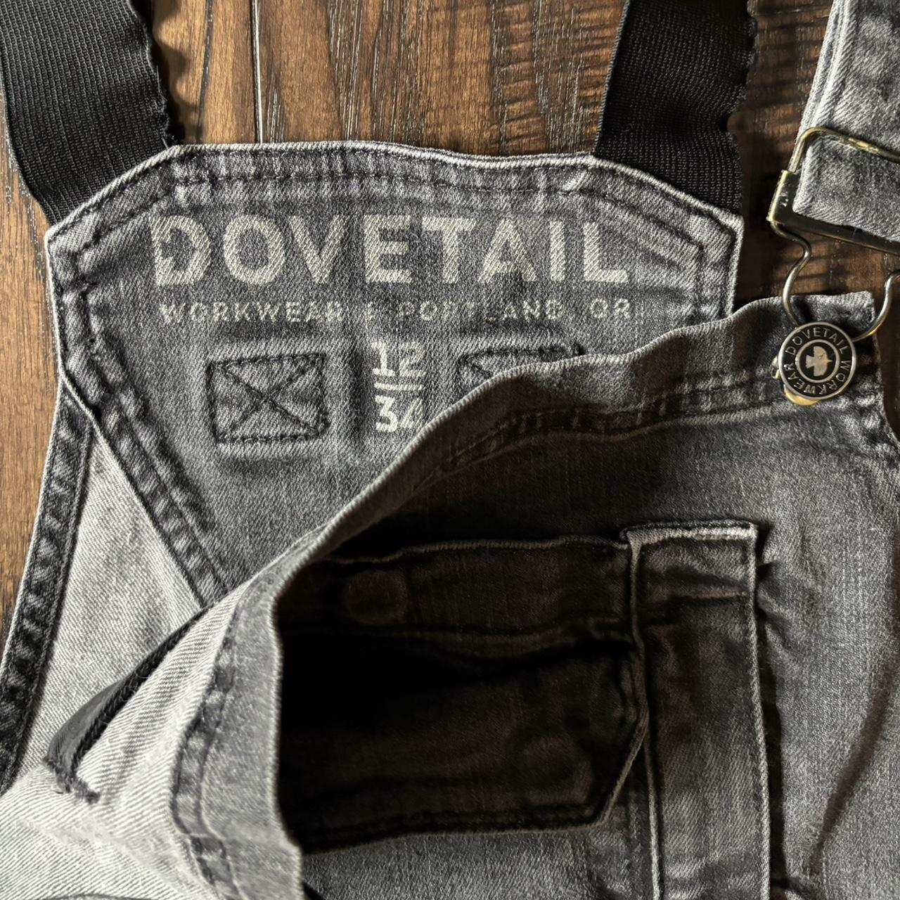 Dovetail double knee black overalls Men’s 12/34... - Depop