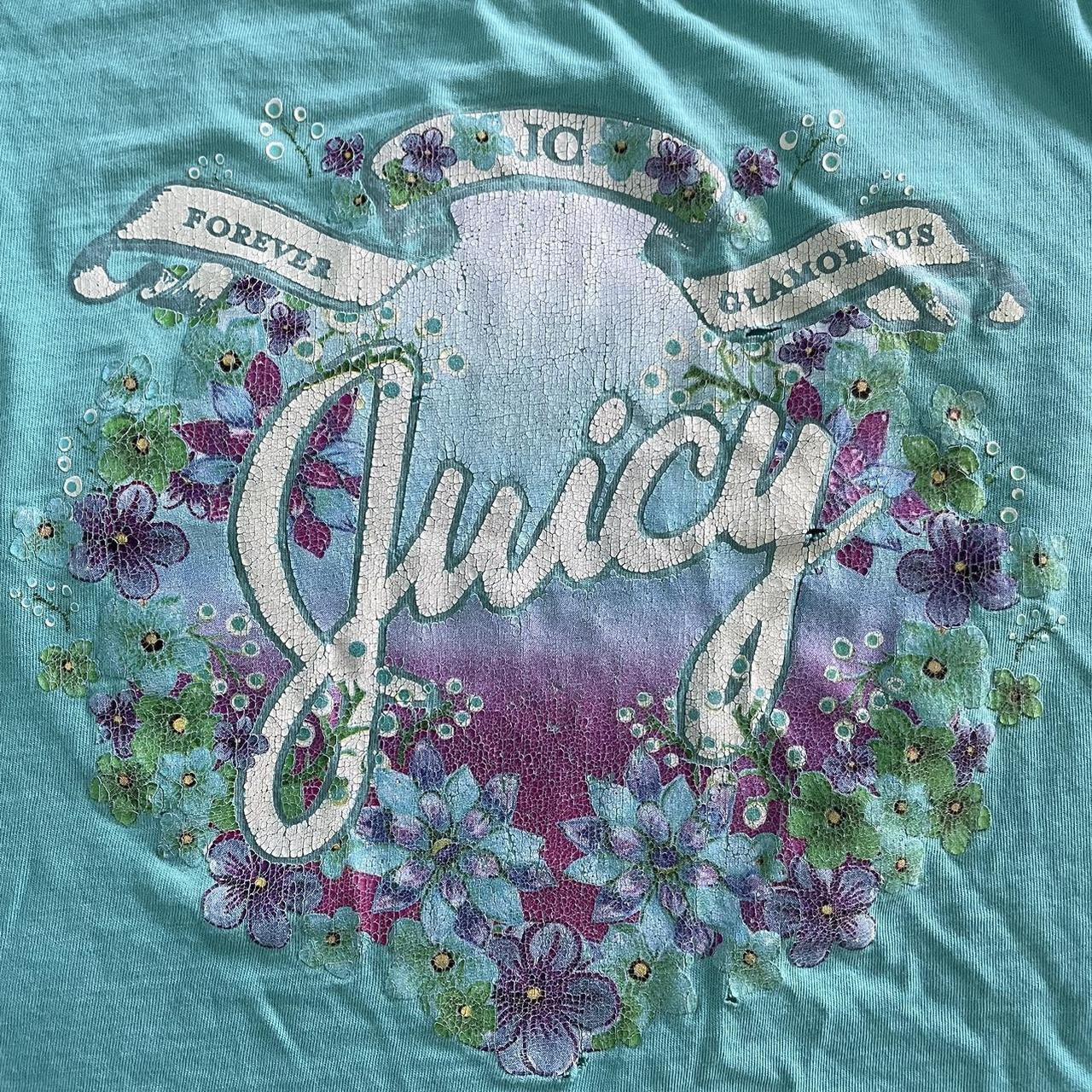 juicy tshirt ★,｡･:* shows wear and some small holes... - Depop
