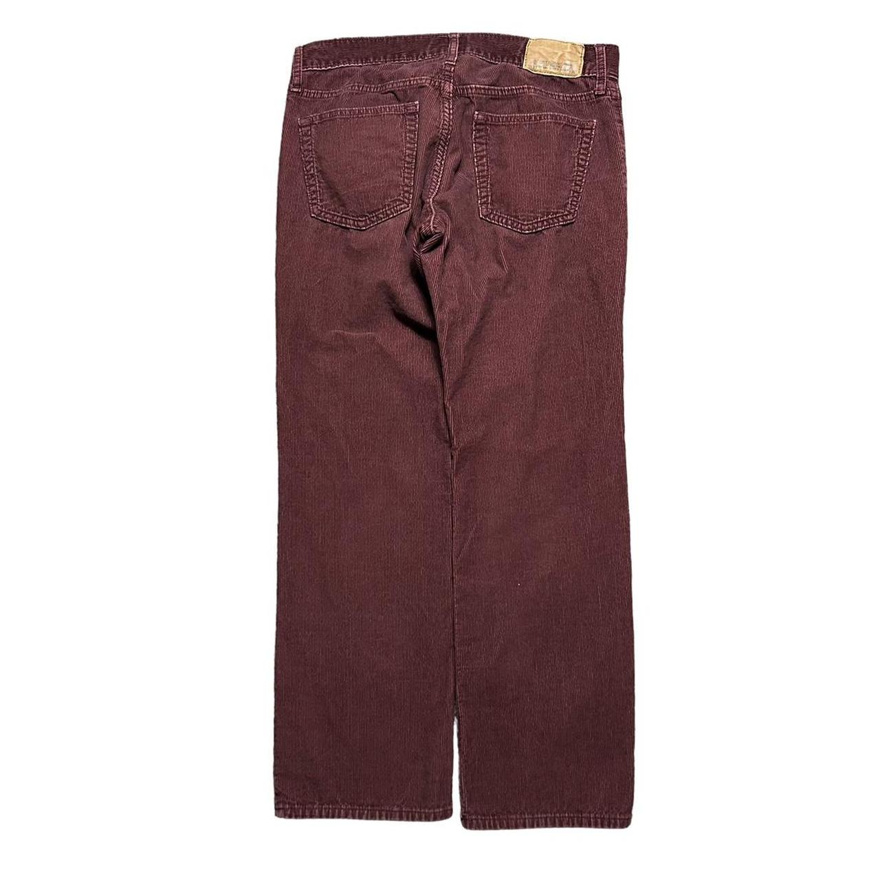 Corduroy jeans. Maroon cords. Straight leg. Tag... - Depop