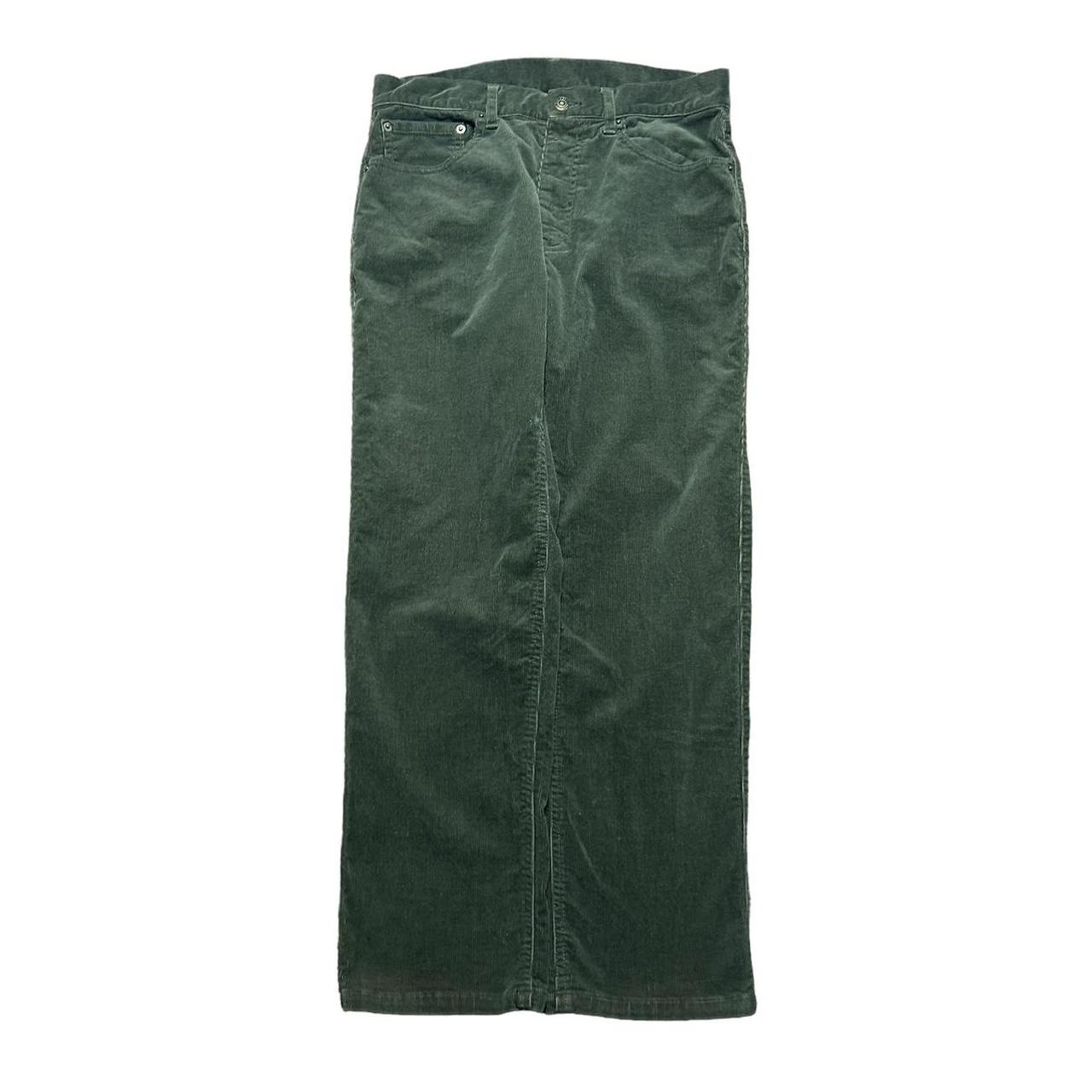 Corduroy jeans. Green cords. Tapered leg. Tag... - Depop