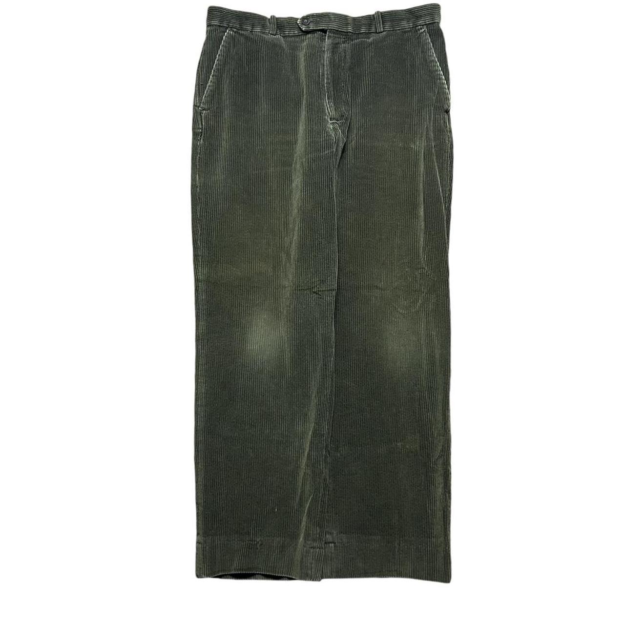 Baggy corduroy trousers. Green jumbo cords.... - Depop
