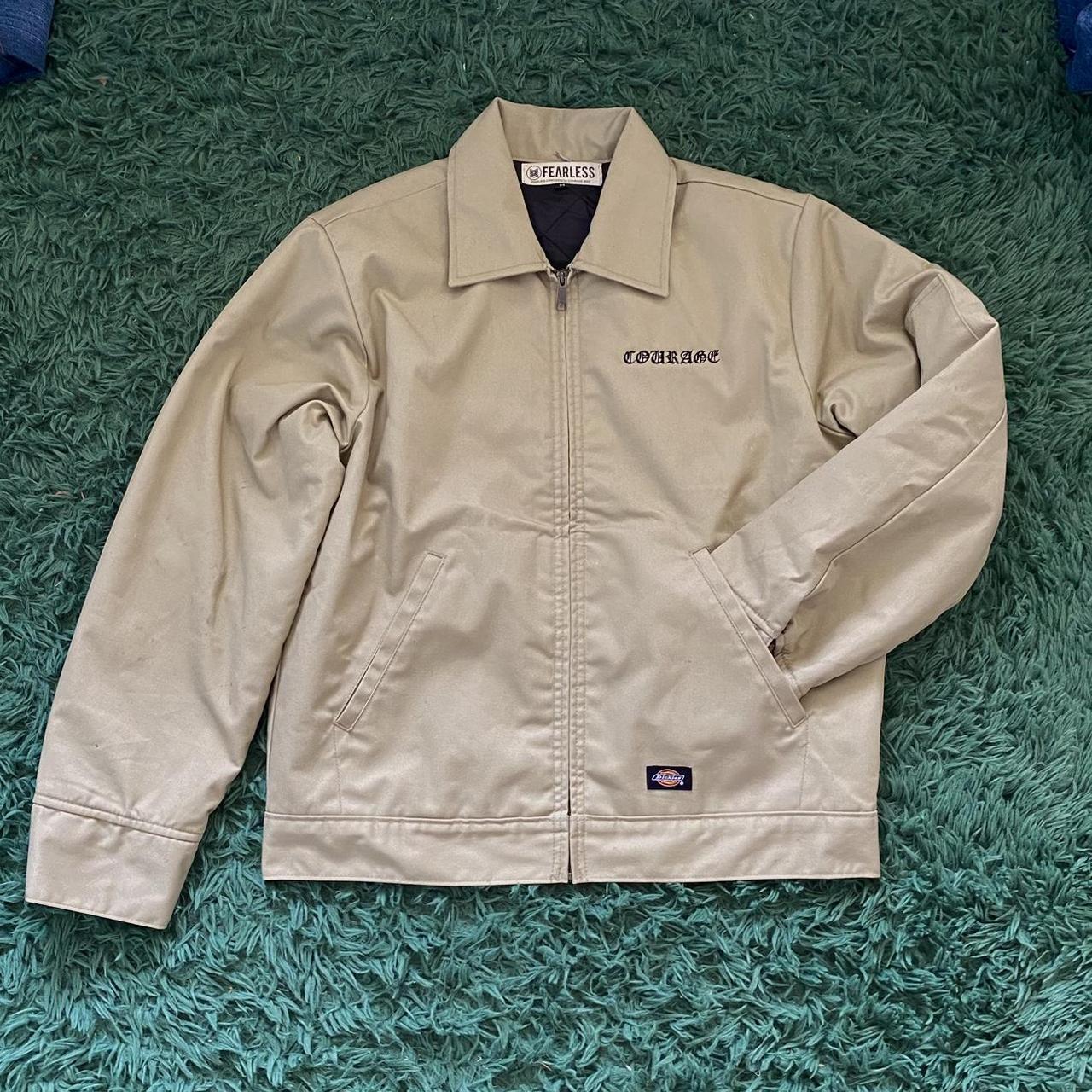 dickies jacket: fearless los angeles... - Depop